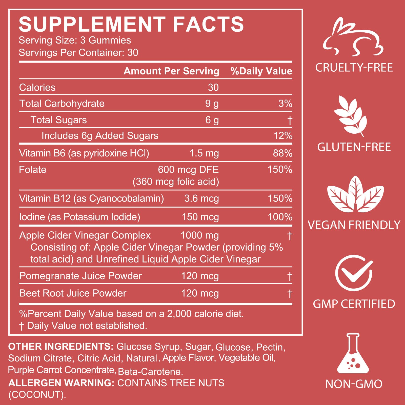 1000 mg apple cider vinegar gummies for wellness