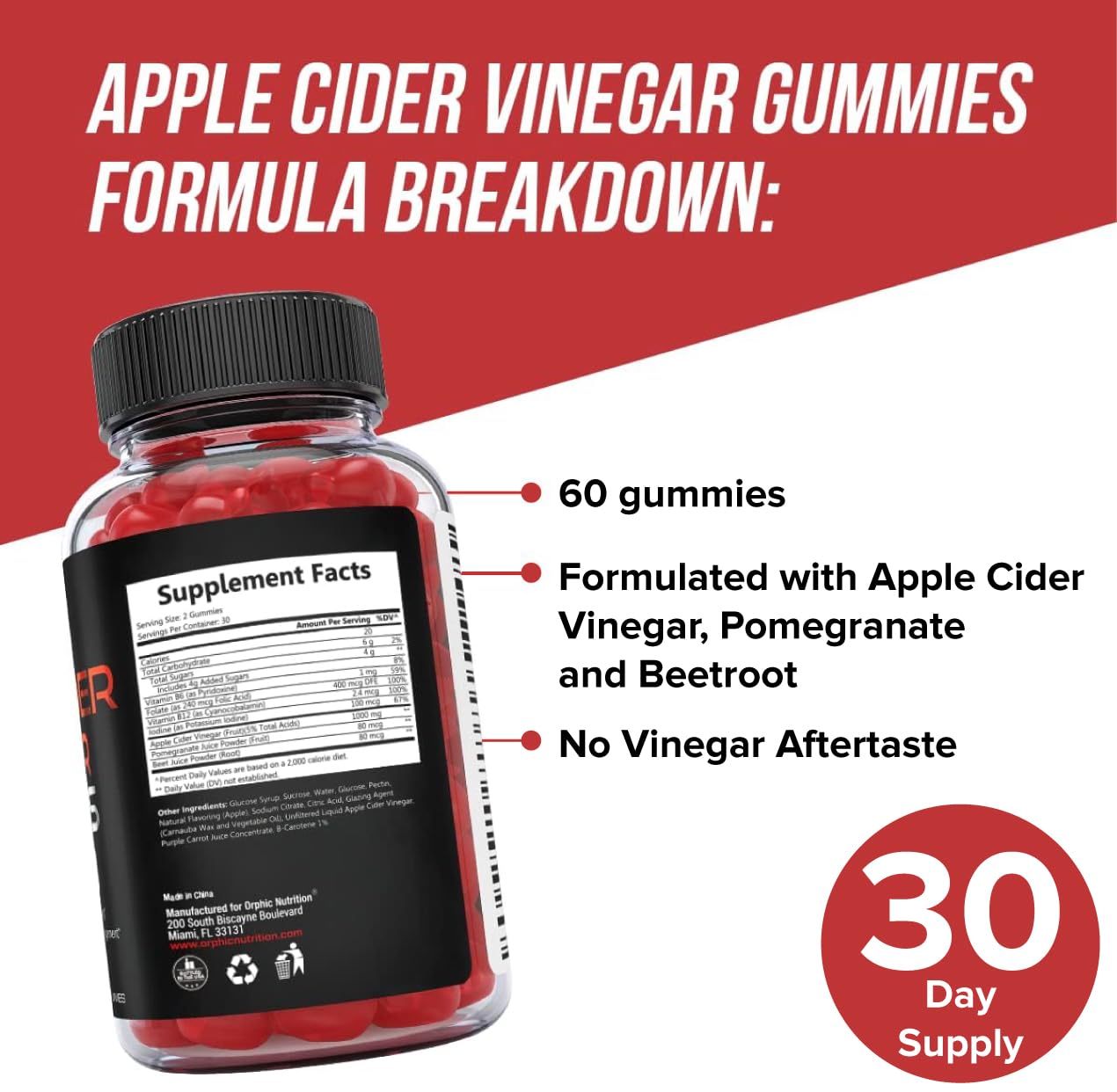 1000 mg apple cider vinegar gummies