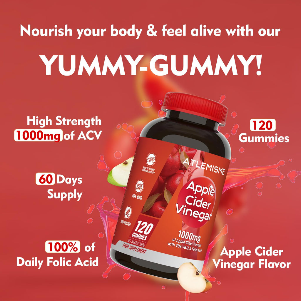 1000 mg apple cider vinegar gummies