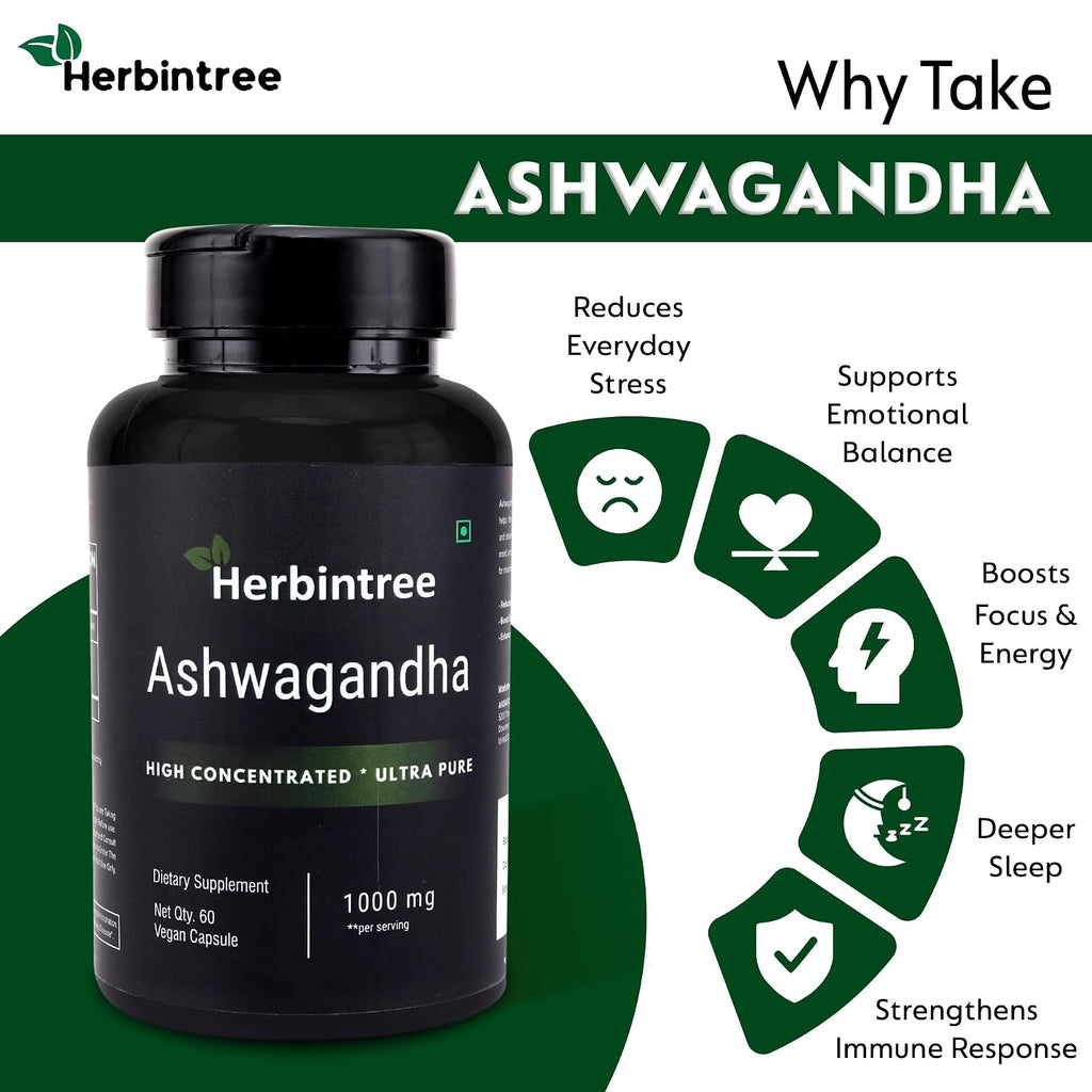 1000 mg Ashwagandha for daily support