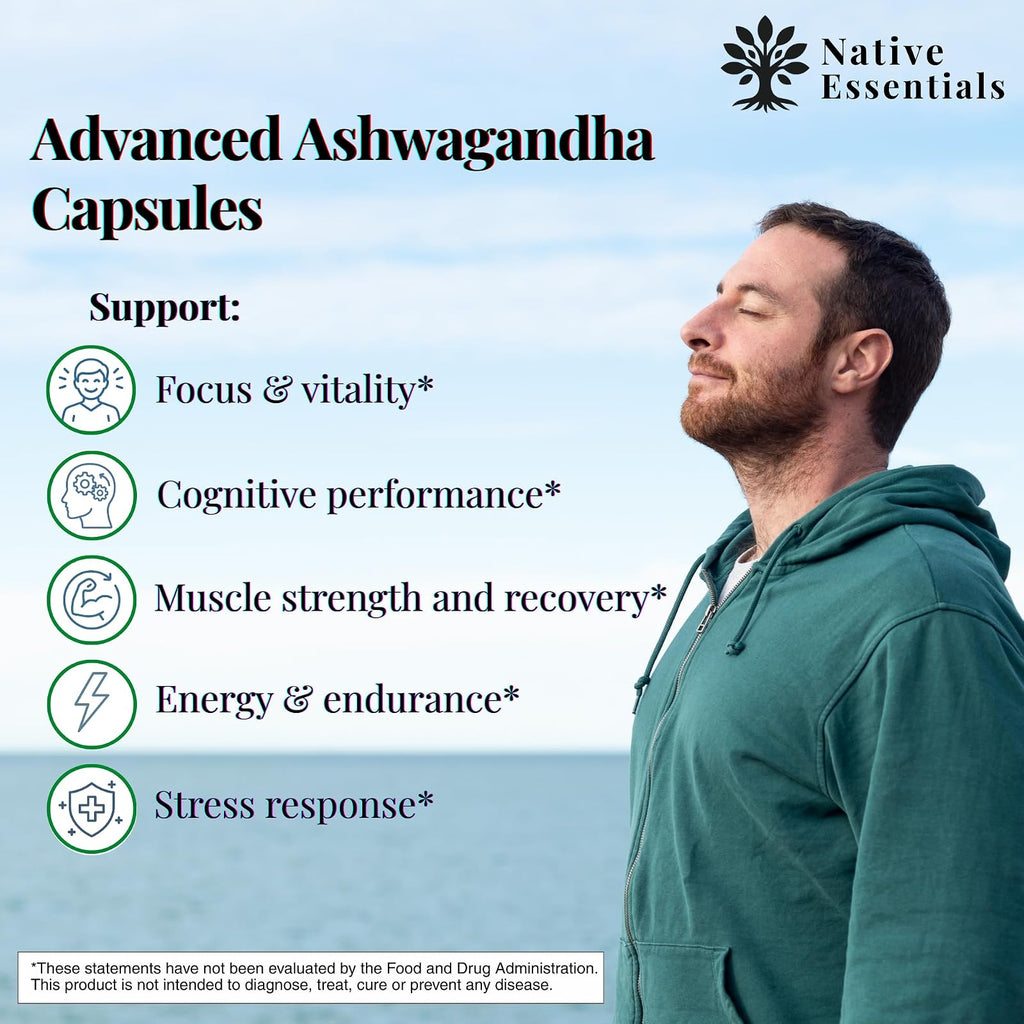 1000 mg Ashwagandha for stress relief