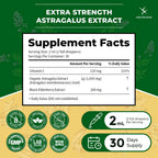 1000 mg astragalus herbal supplement