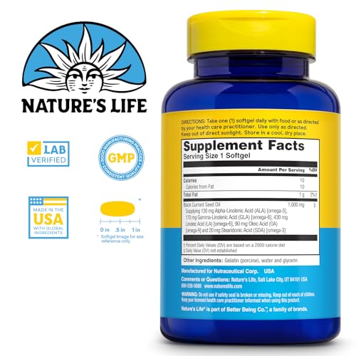 1000 mg black currant seed oil softgels