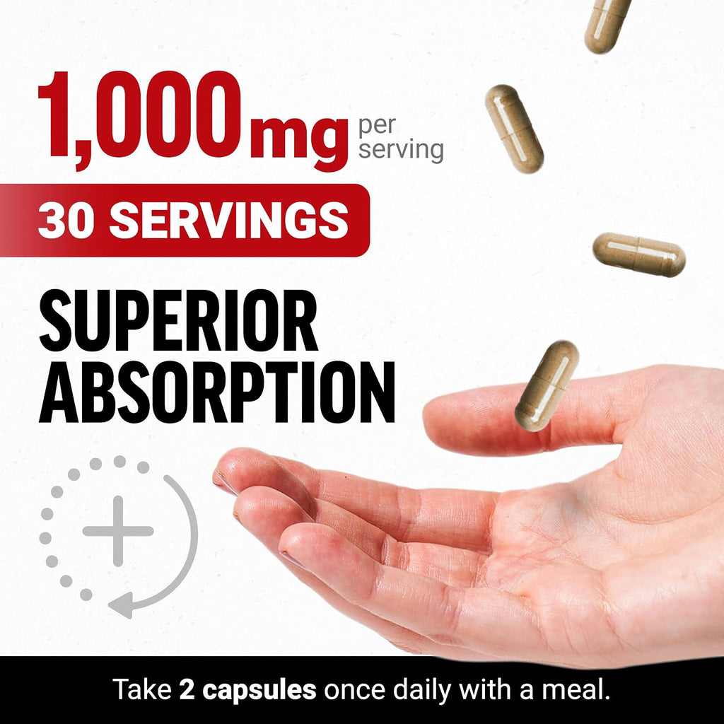 1000 mg Black Maca for vitality