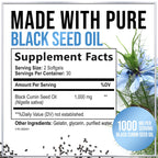 1000 mg black seed oil softgels