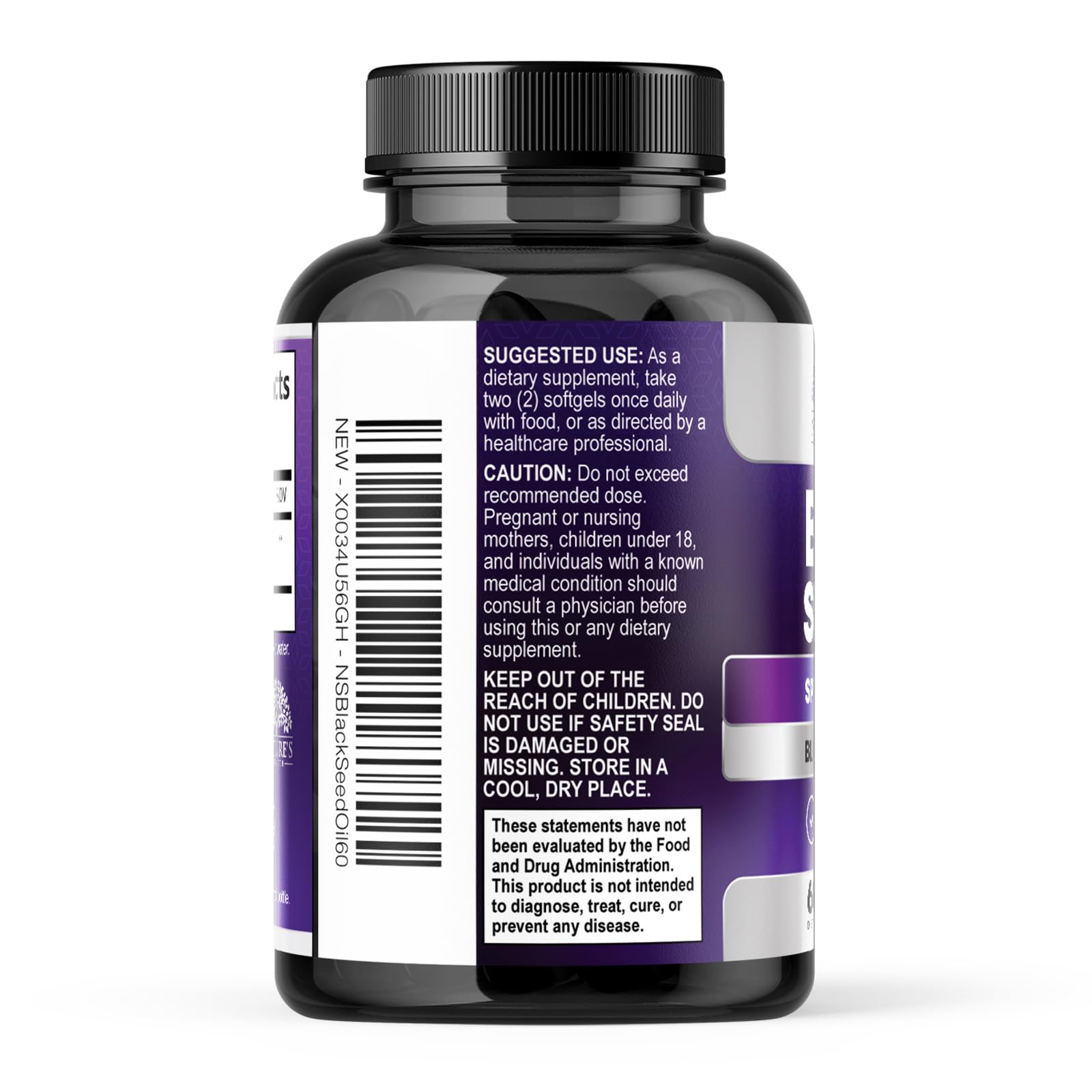 1000 mg black seed oil supplement