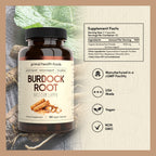 1000 mg burdock root supplement benefits