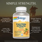 1000 mg calcium citrate chewables