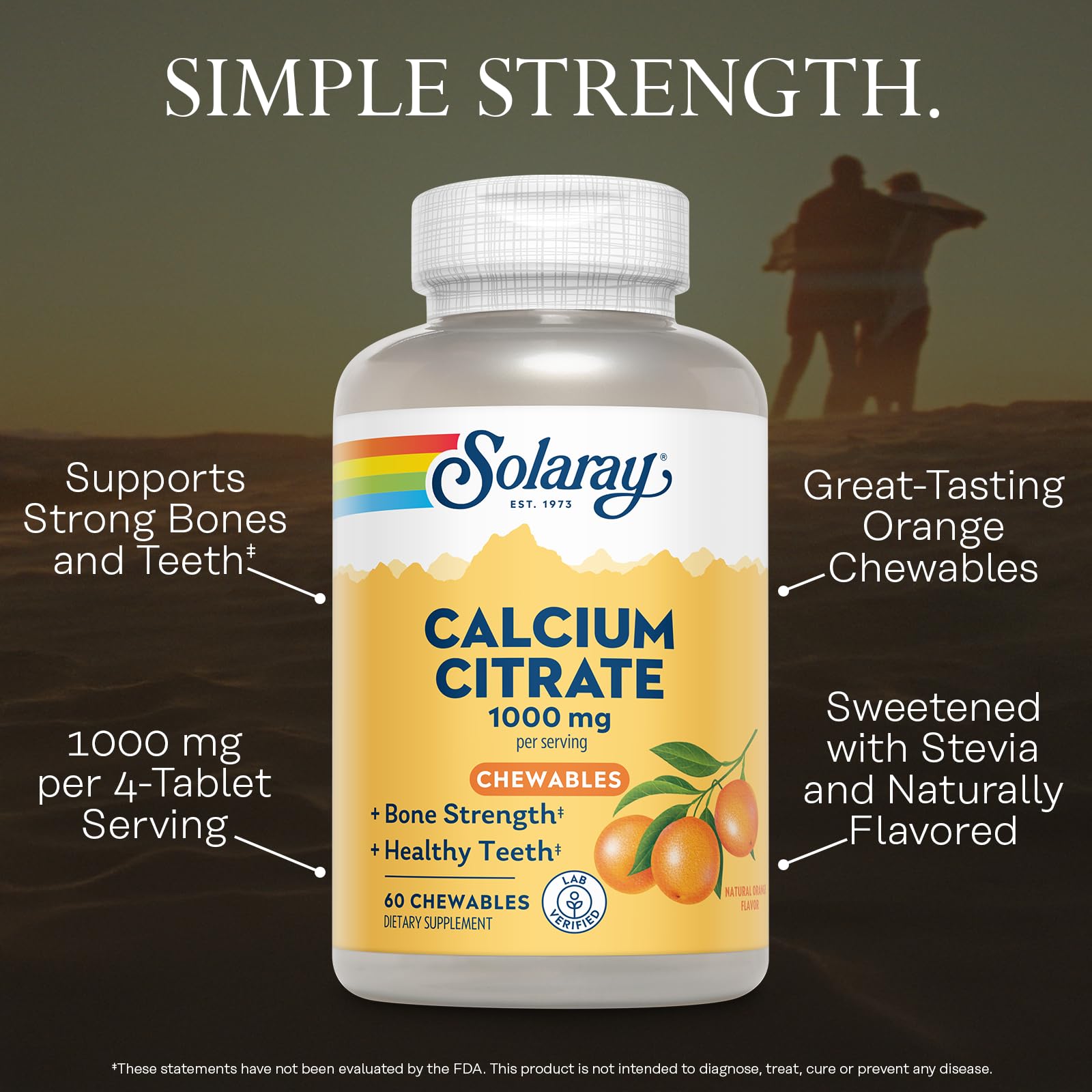 1000 mg calcium citrate chewables