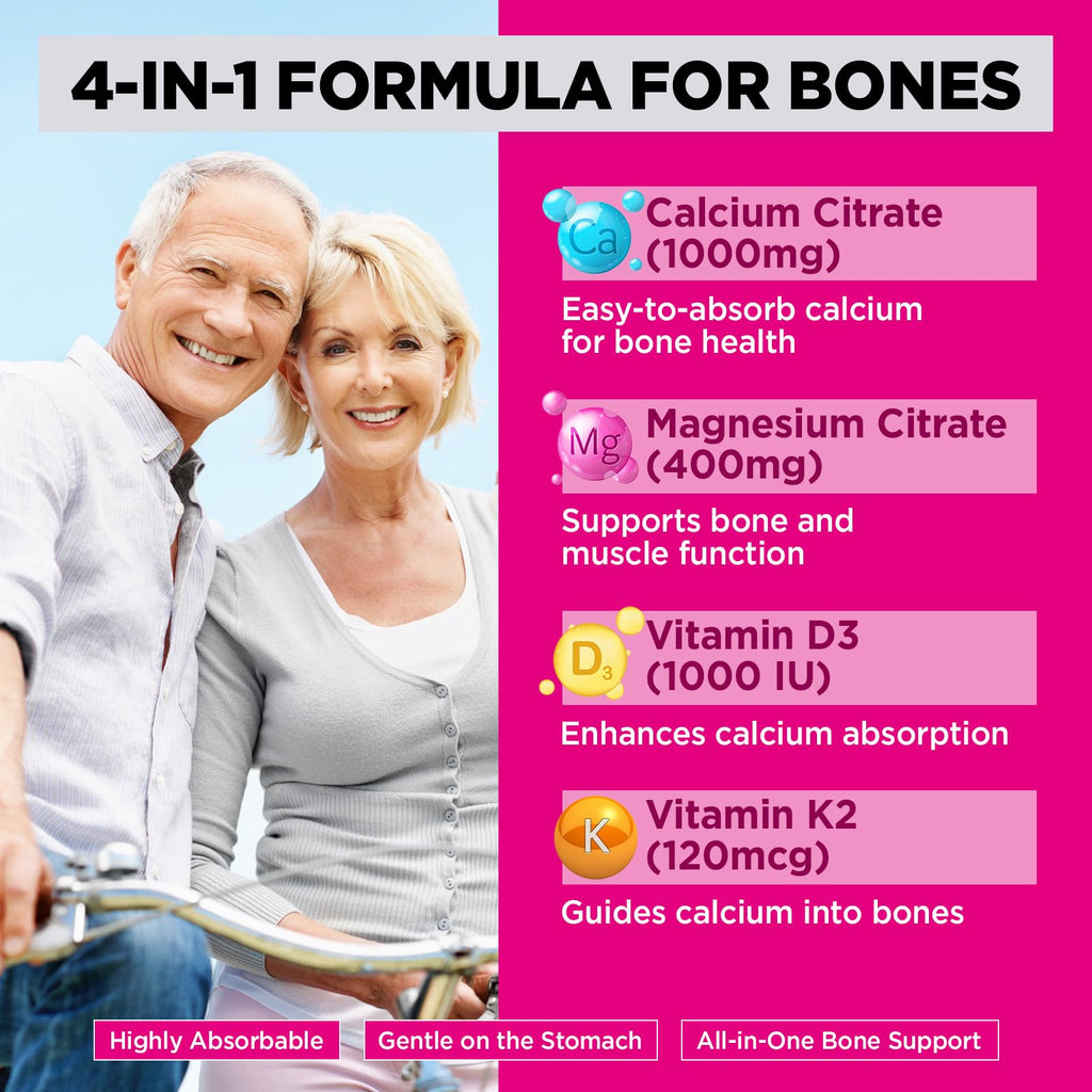 1000 mg calcium citrate for daily health