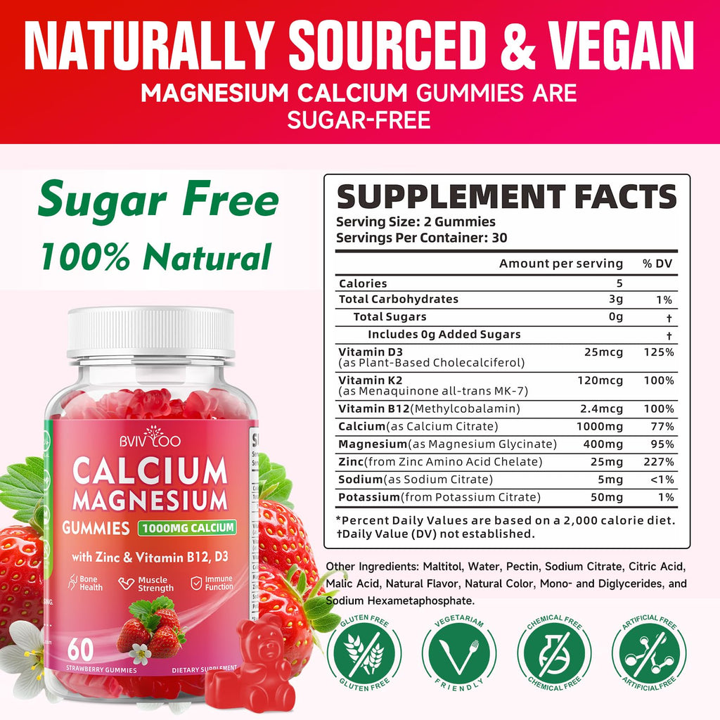 1000 mg calcium citrate gummies