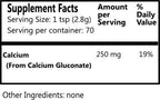 1000 mg Calcium Gluconate for bone health
