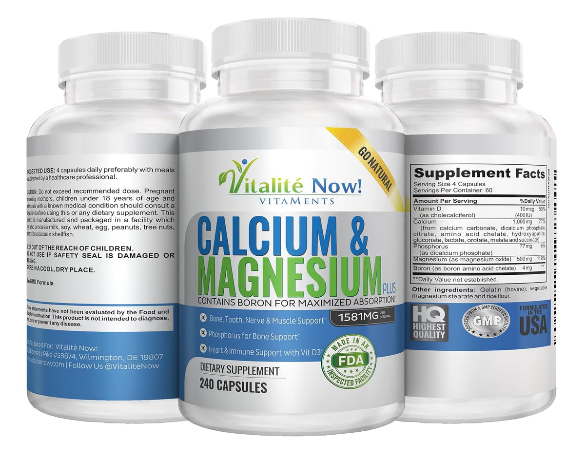 1000 mg calcium magnesium with vitamin D