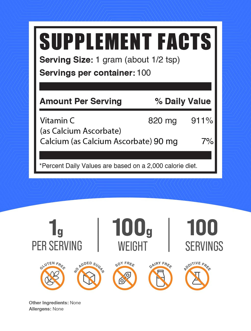 1000 mg calcium supplement powder