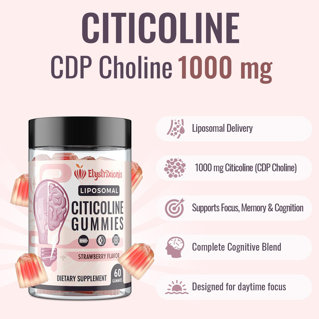 1000 mg choline supplement gummies