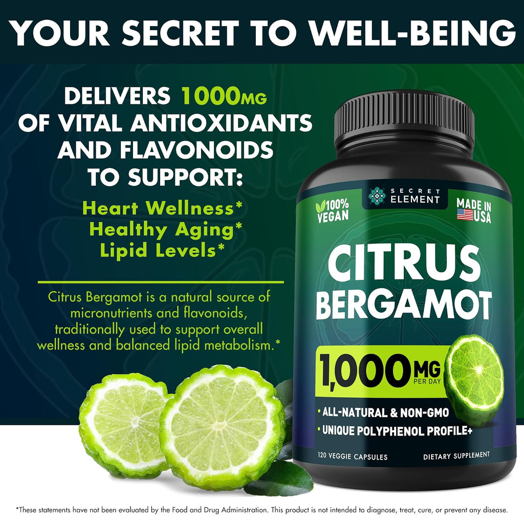 1000 mg Citrus Bergamot extract benefits