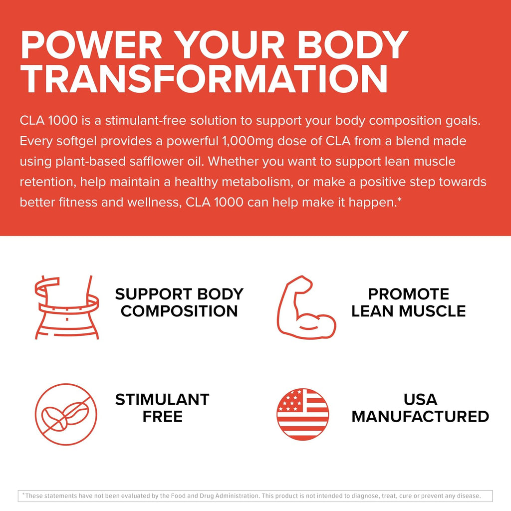 1000 mg CLA supplement for fitness