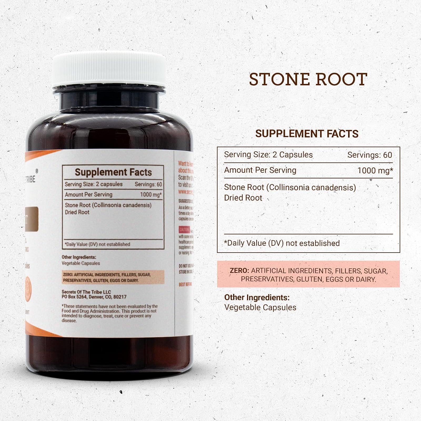 1000 mg Collinsonia Canadensis supplement