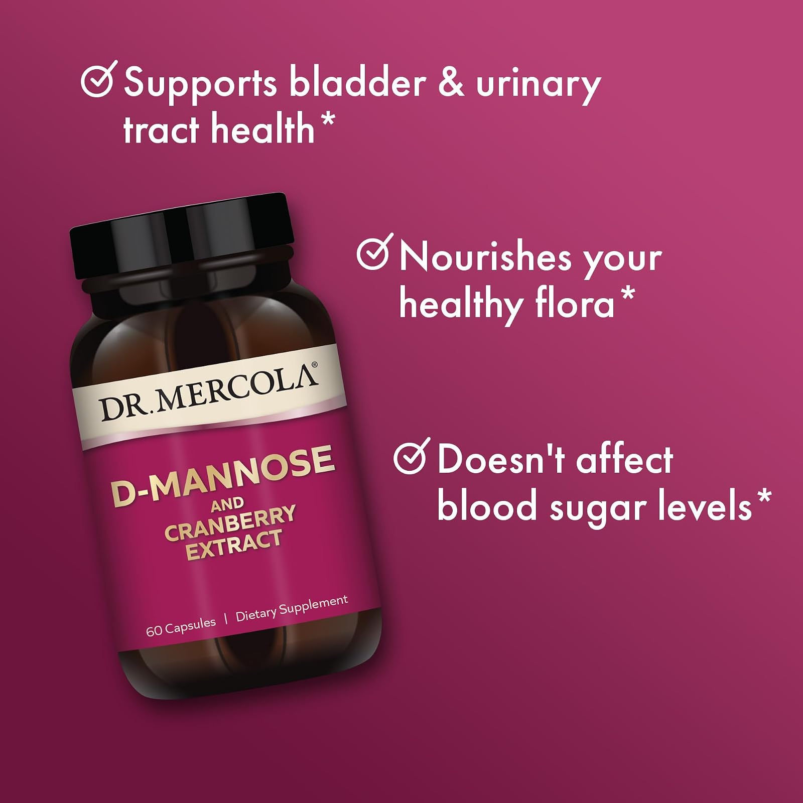 1000 mg cranberry and D-Mannose