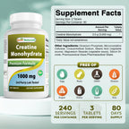 1000 mg creatine for muscle gain