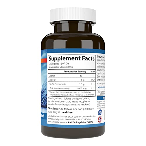 1000 mg DHA capsules for heart support
