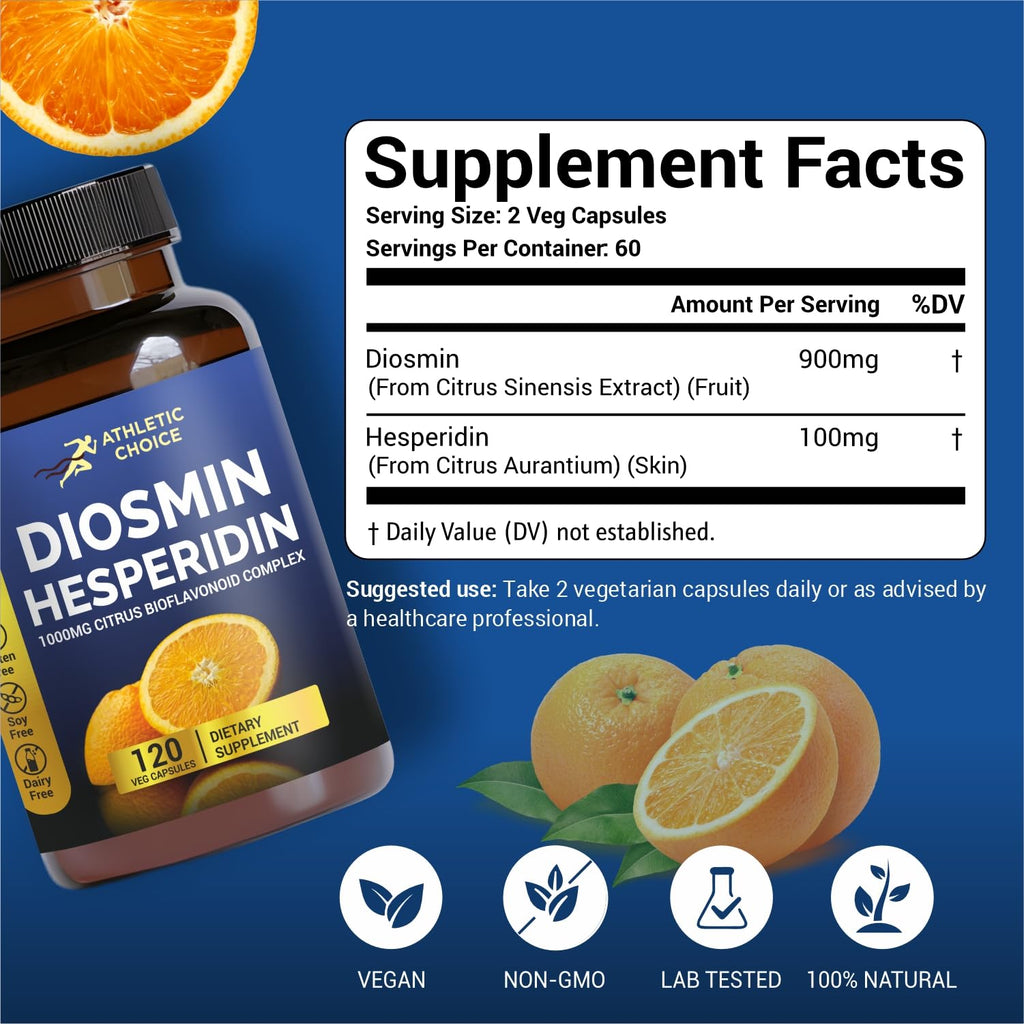 1000 mg Diosmin Hesperidin supplement