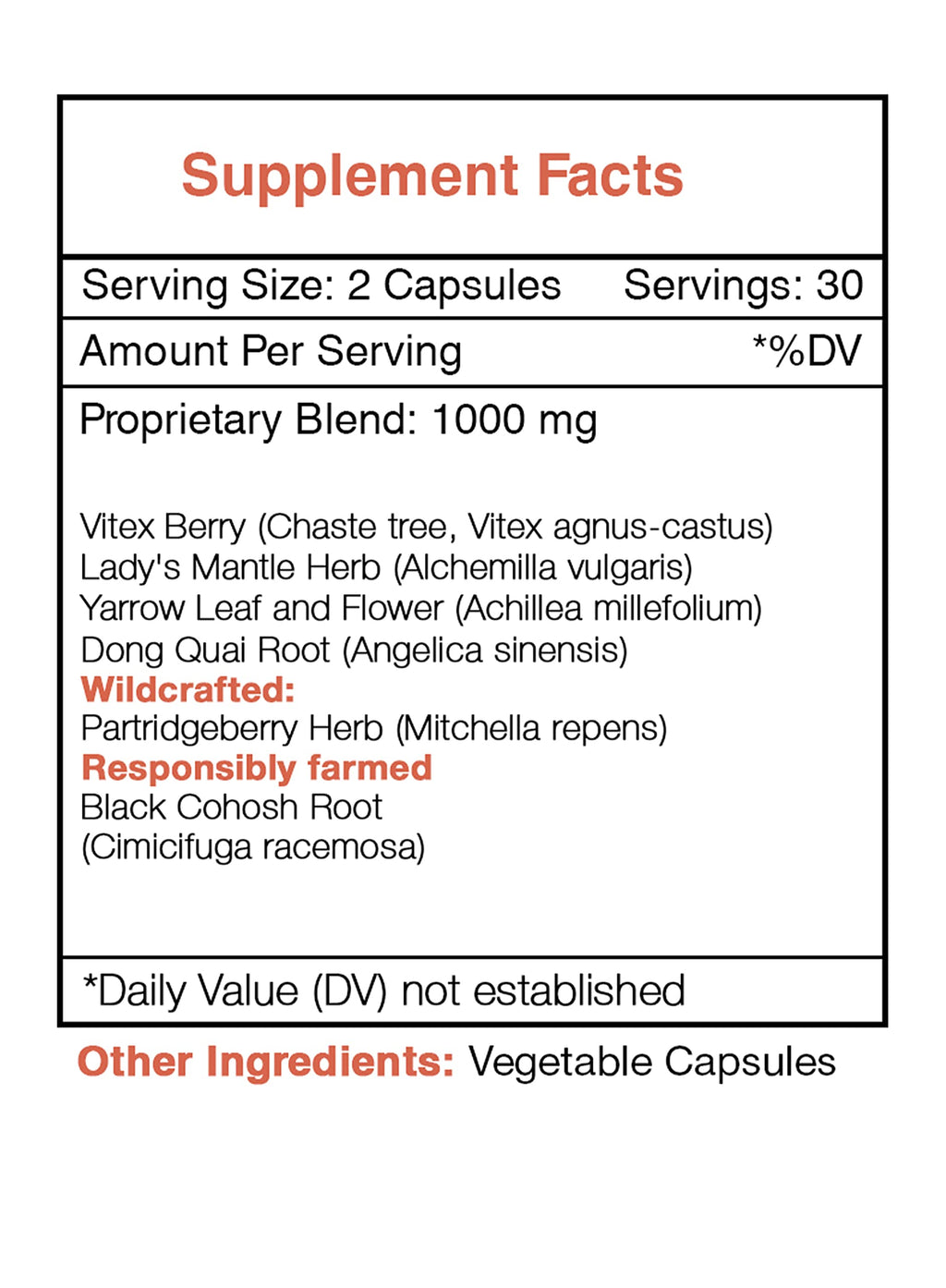 1000 mg dong quai formula