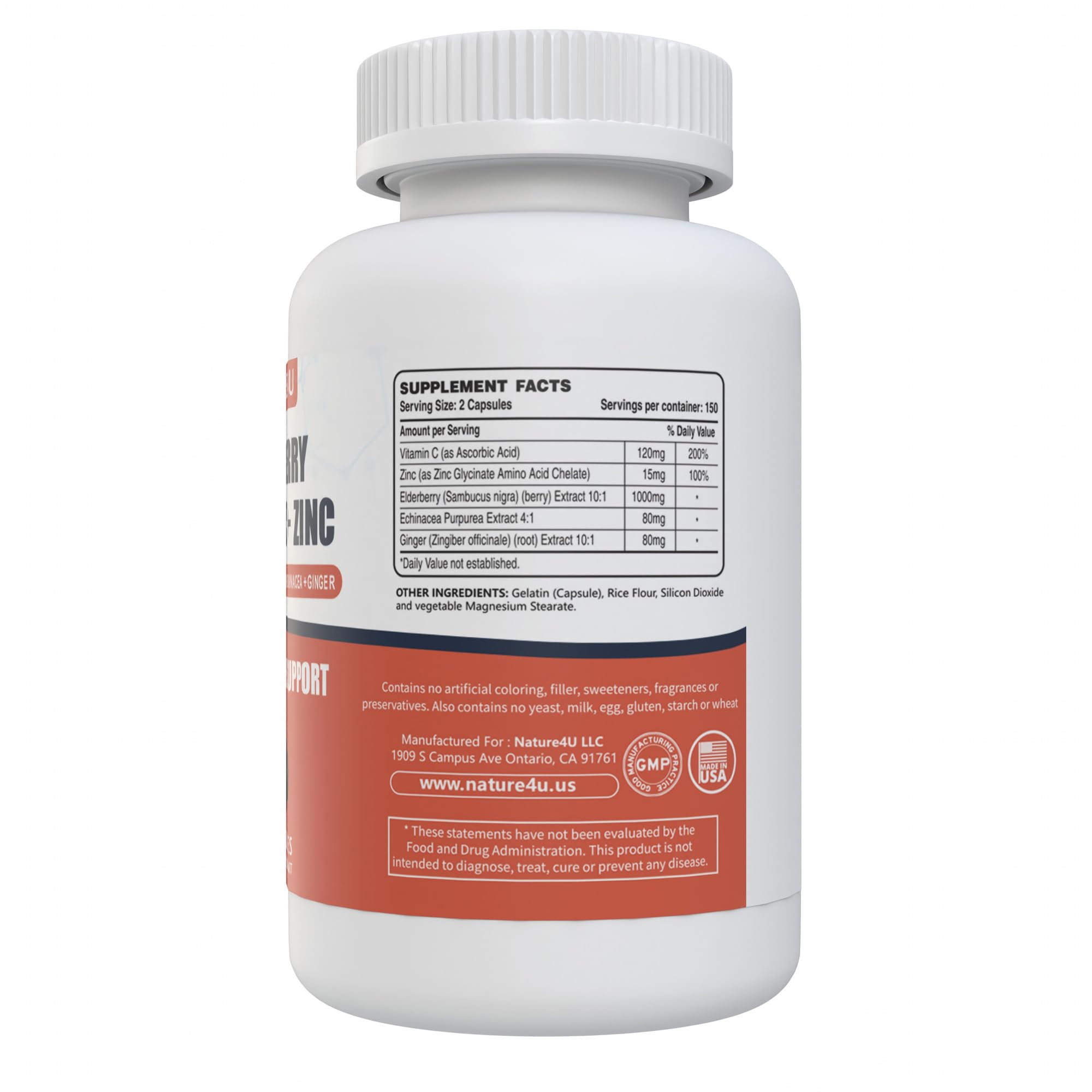 1000 mg elderberry with vitamin C