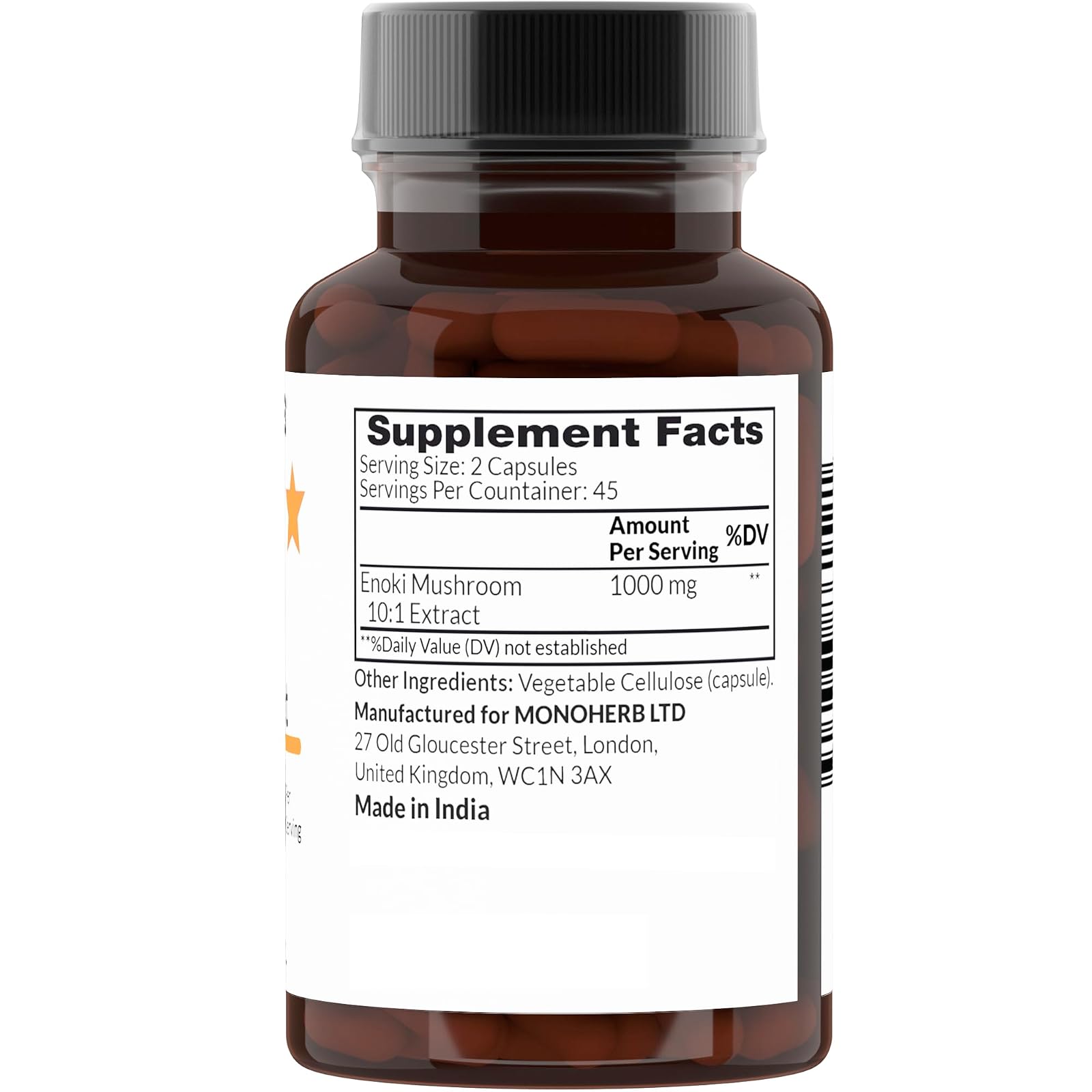 1000 mg Enoki mushroom health benefits