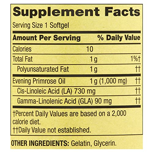 1000 mg evening primrose dosage