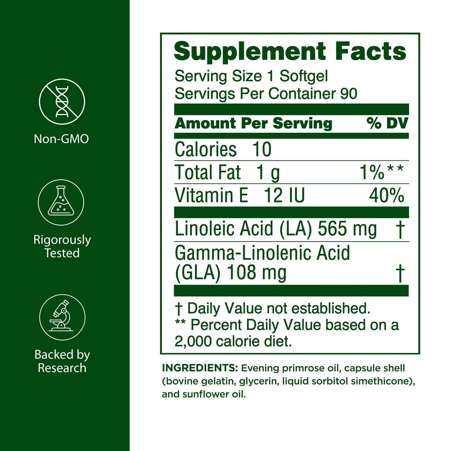 1000 mg Evening Primrose softgels
