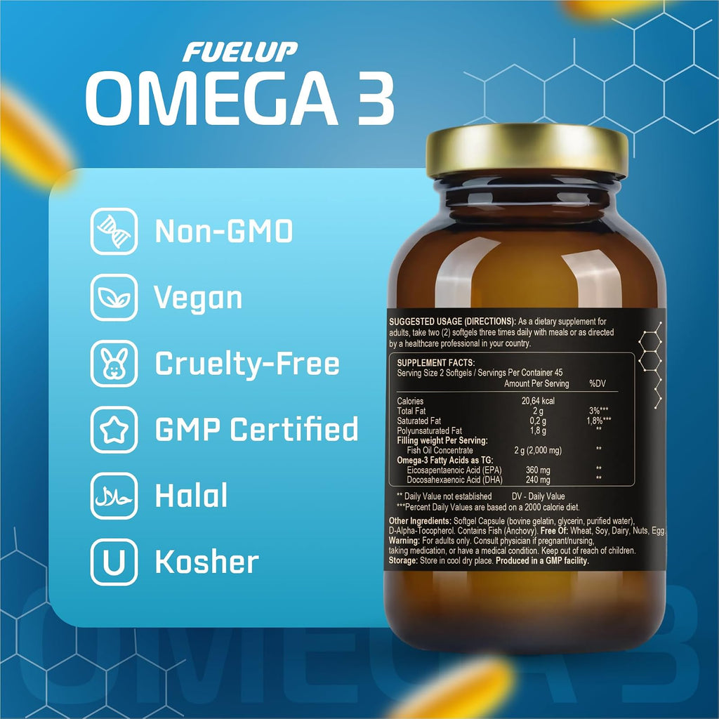 1000 mg Fish Oil for daily wellness
