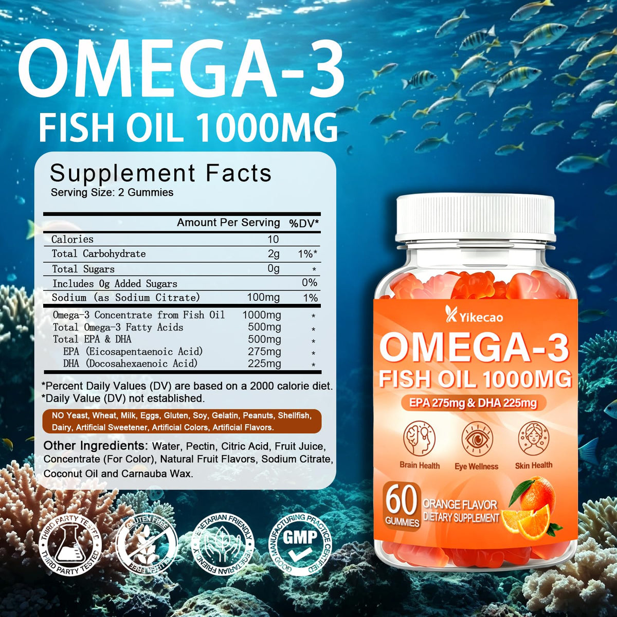 1000 mg fish oil supplement