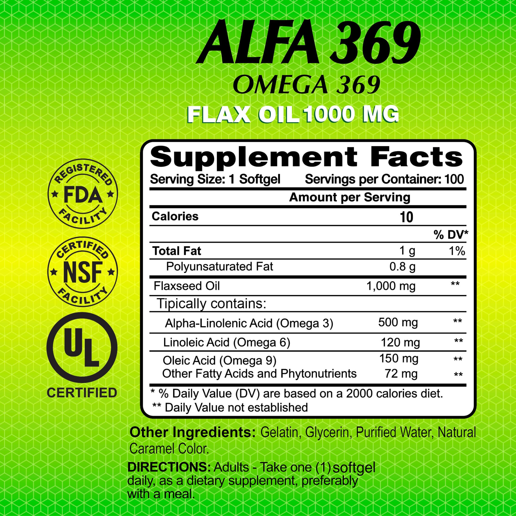 1000 mg flax seed oil capsules