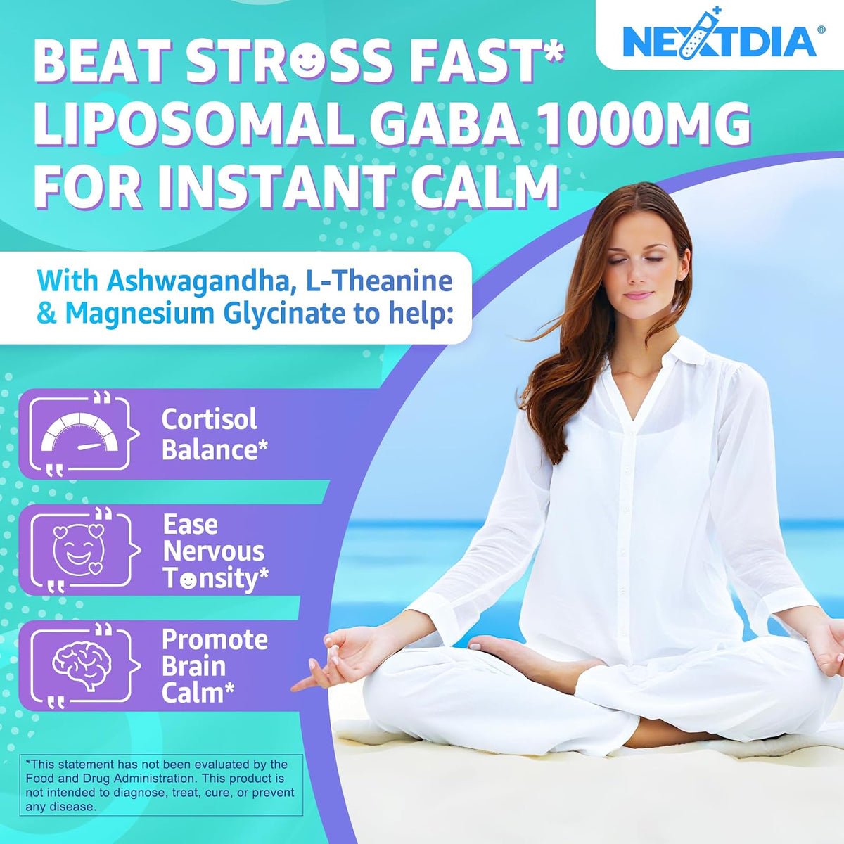 1000 mg GABA gummies for stress relief