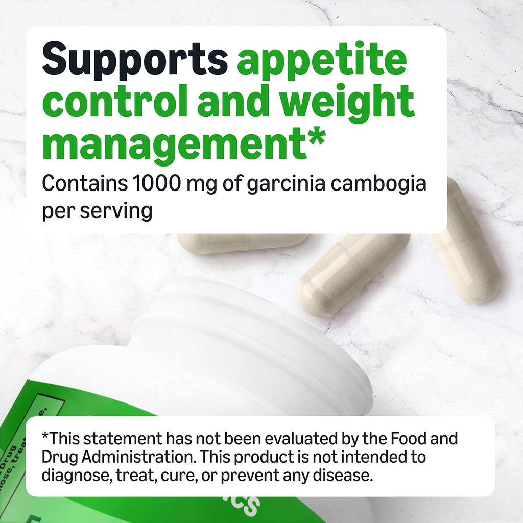 1000 mg Garcinia Cambogia capsules for energy
