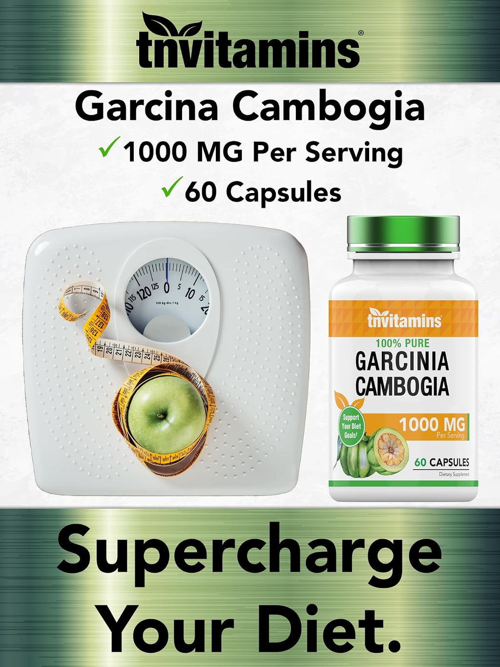 1000 mg Garcinia Cambogia for weight management
