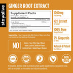 1000 mg ginger root supplement