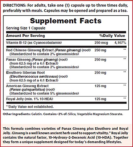 1000 mg ginseng capsules for vitality