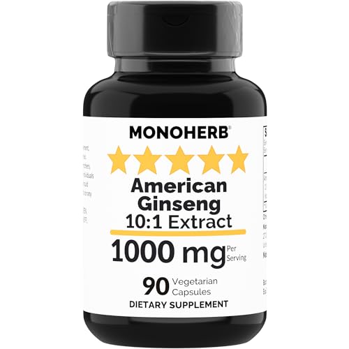 1000 mg ginseng capsules for vitality