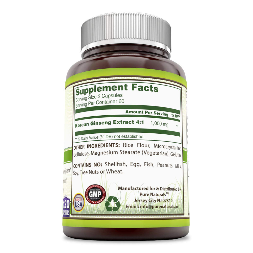 1000 mg ginseng energy booster