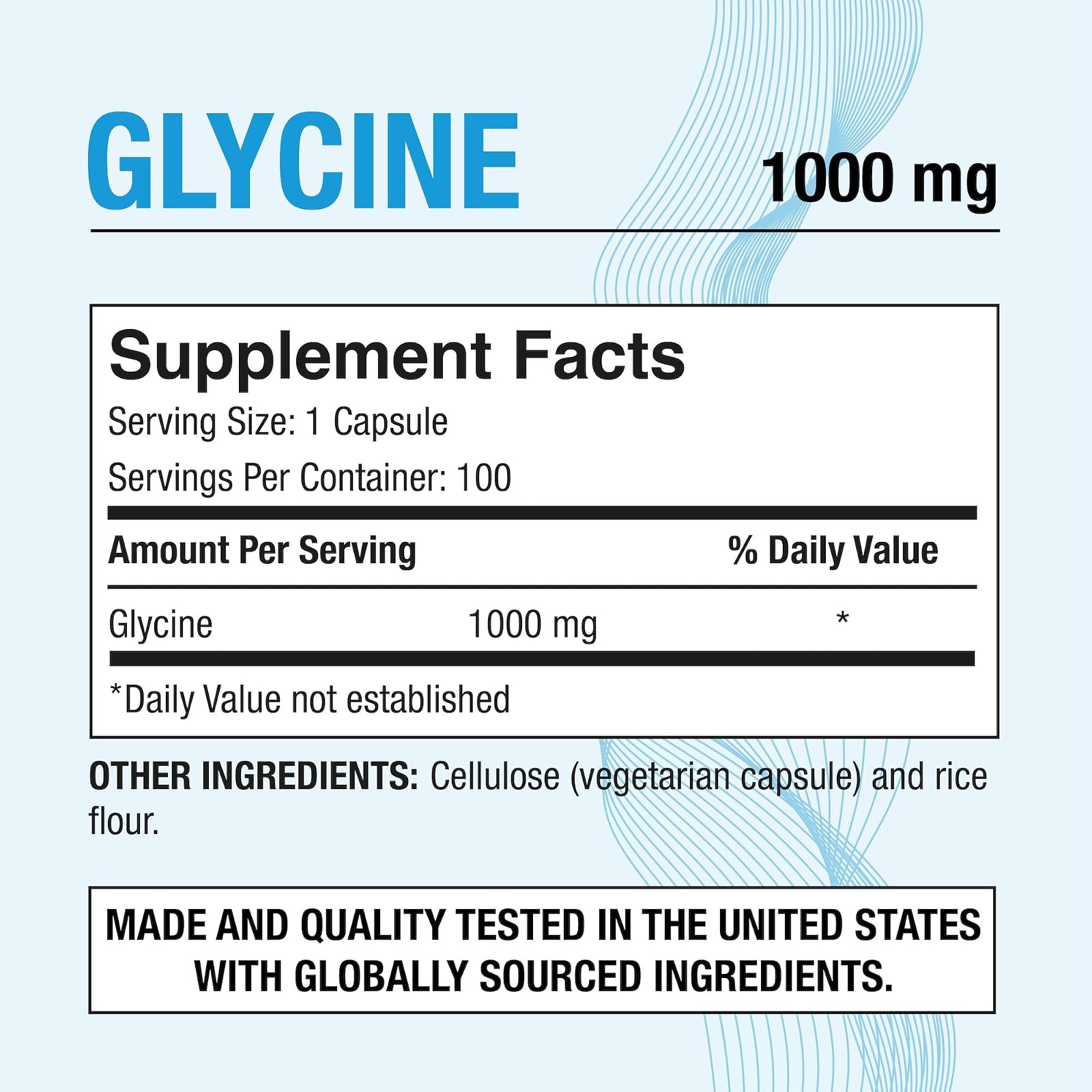 1000 mg Glycine for muscle recovery