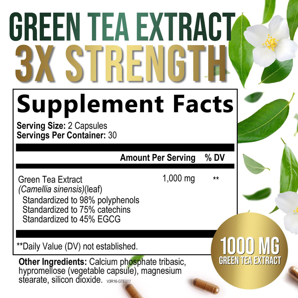 1000 mg green tea extract benefits