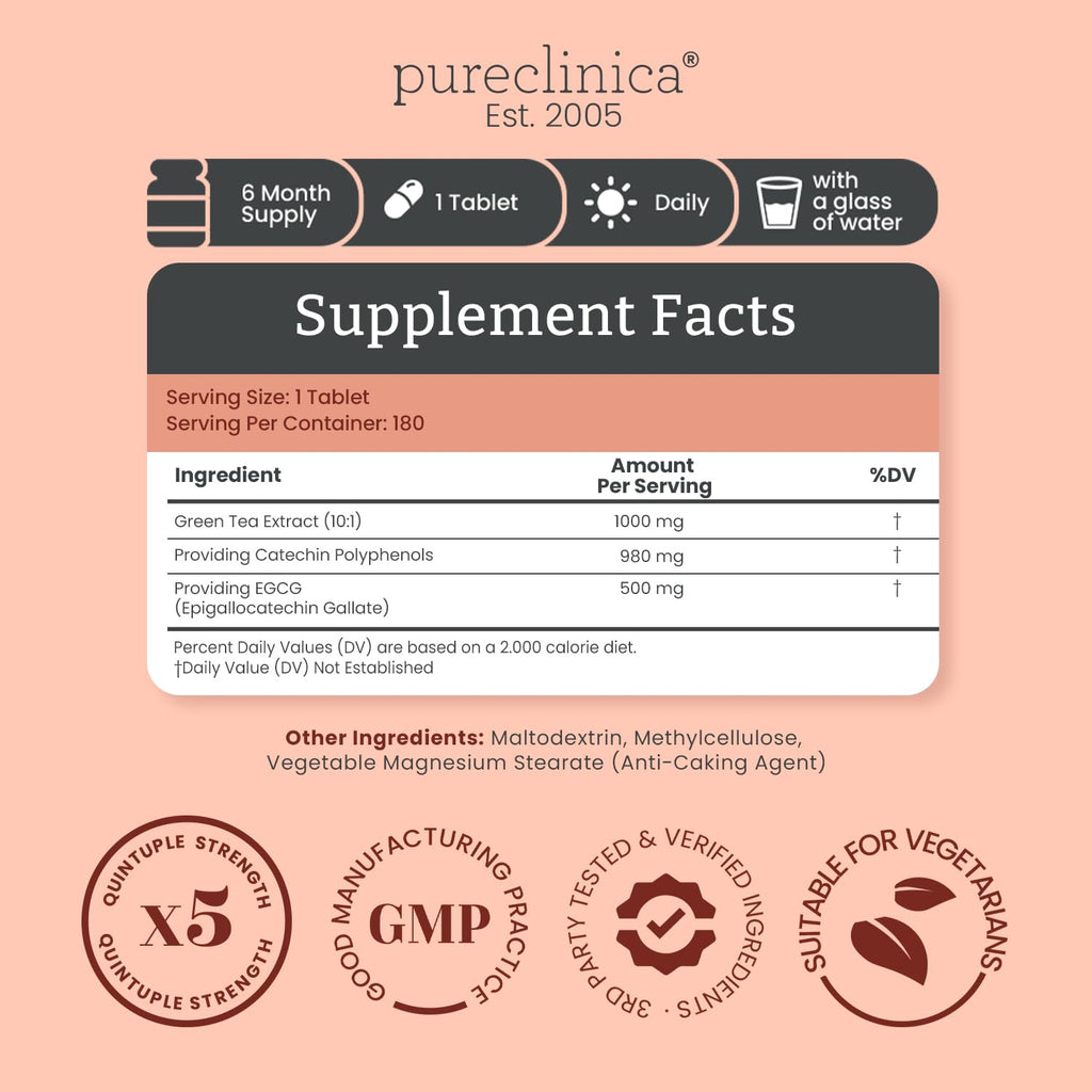 1000 mg green tea supplement