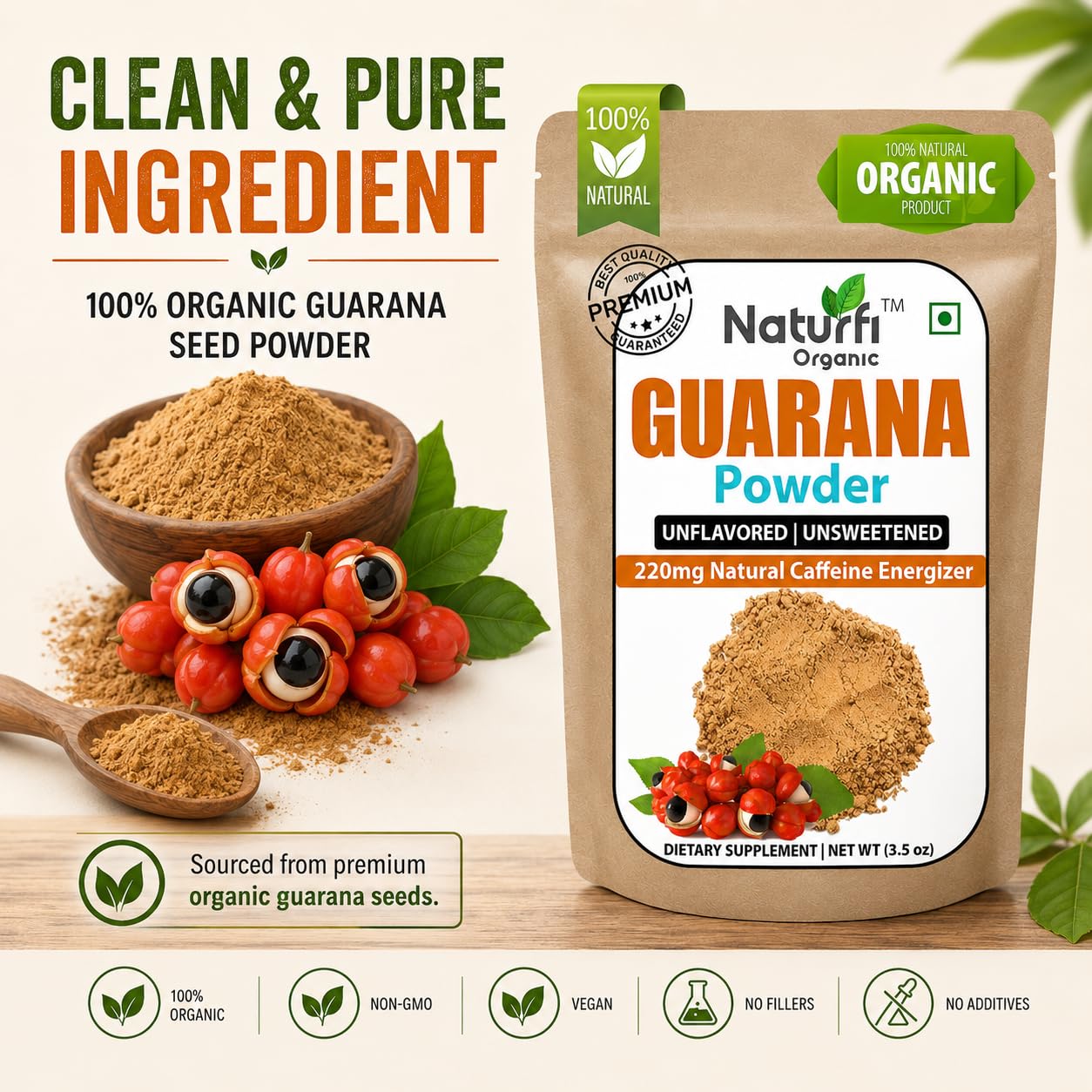 1000 mg guarana powder benefits