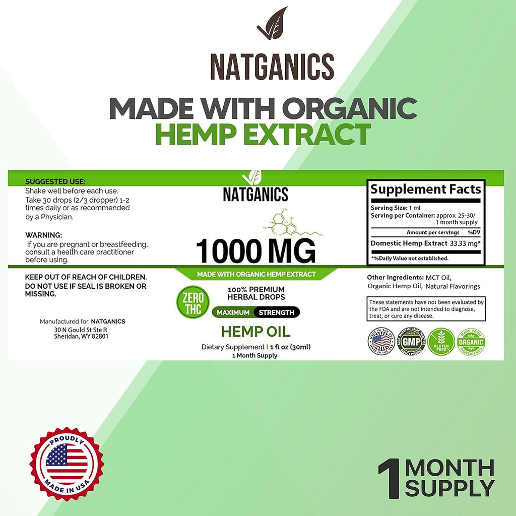 1000 mg hemp oil benefits