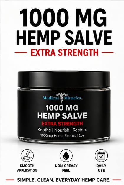 1000 mg hemp salve for skin health