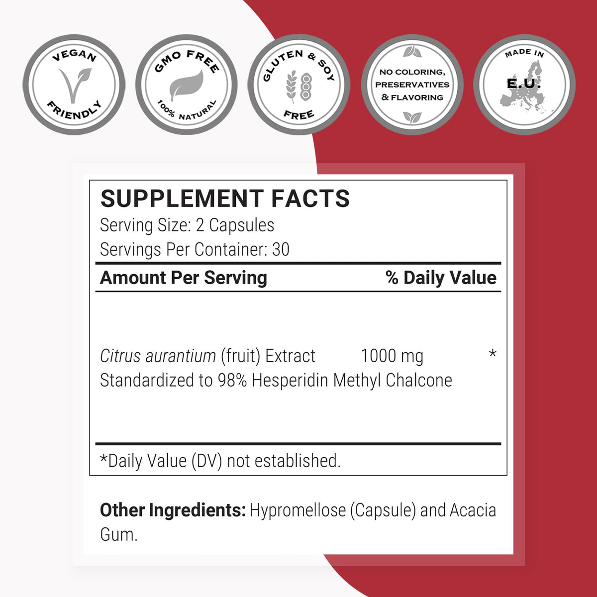 1000 mg Hesperidin capsules