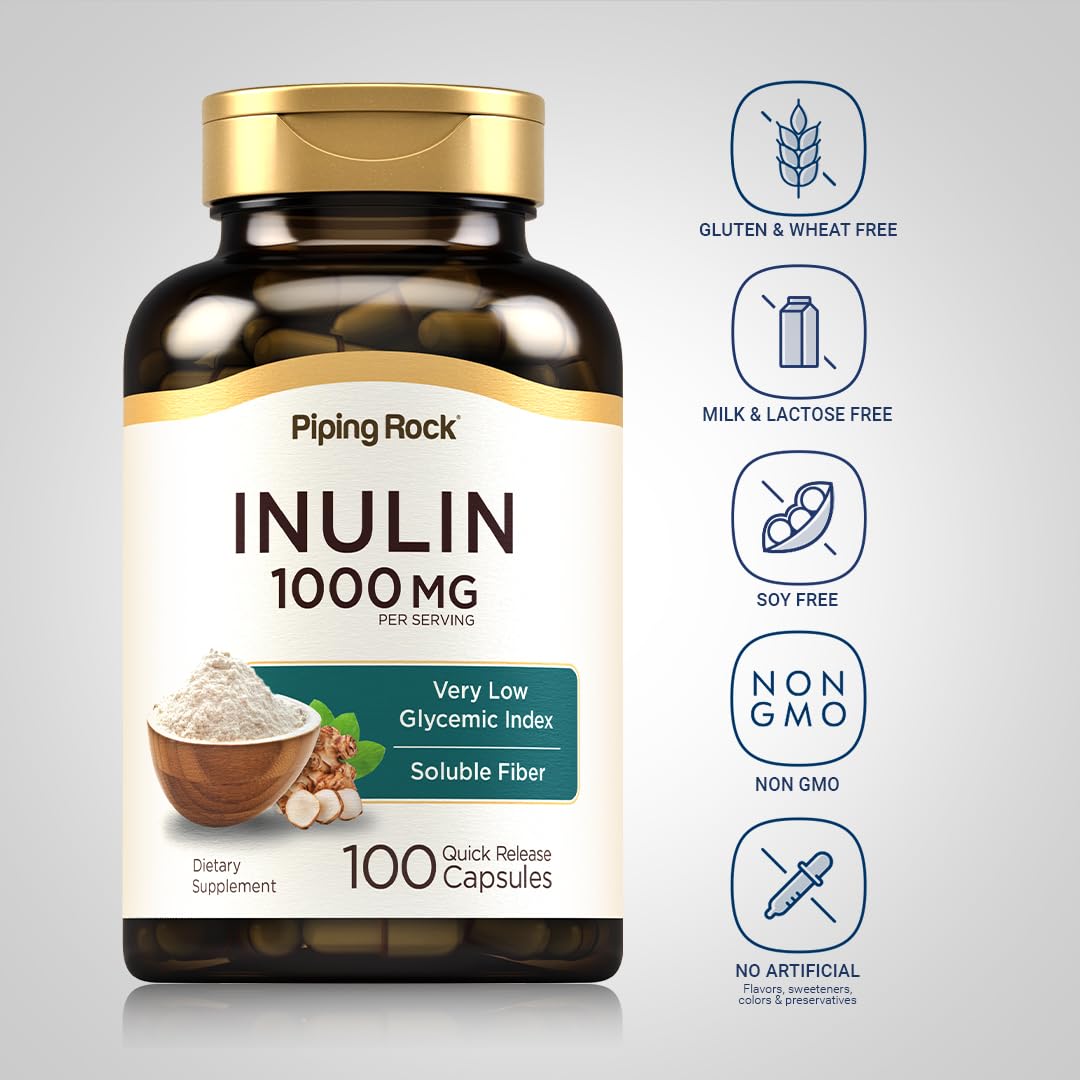 1000 mg inulin for digestive support