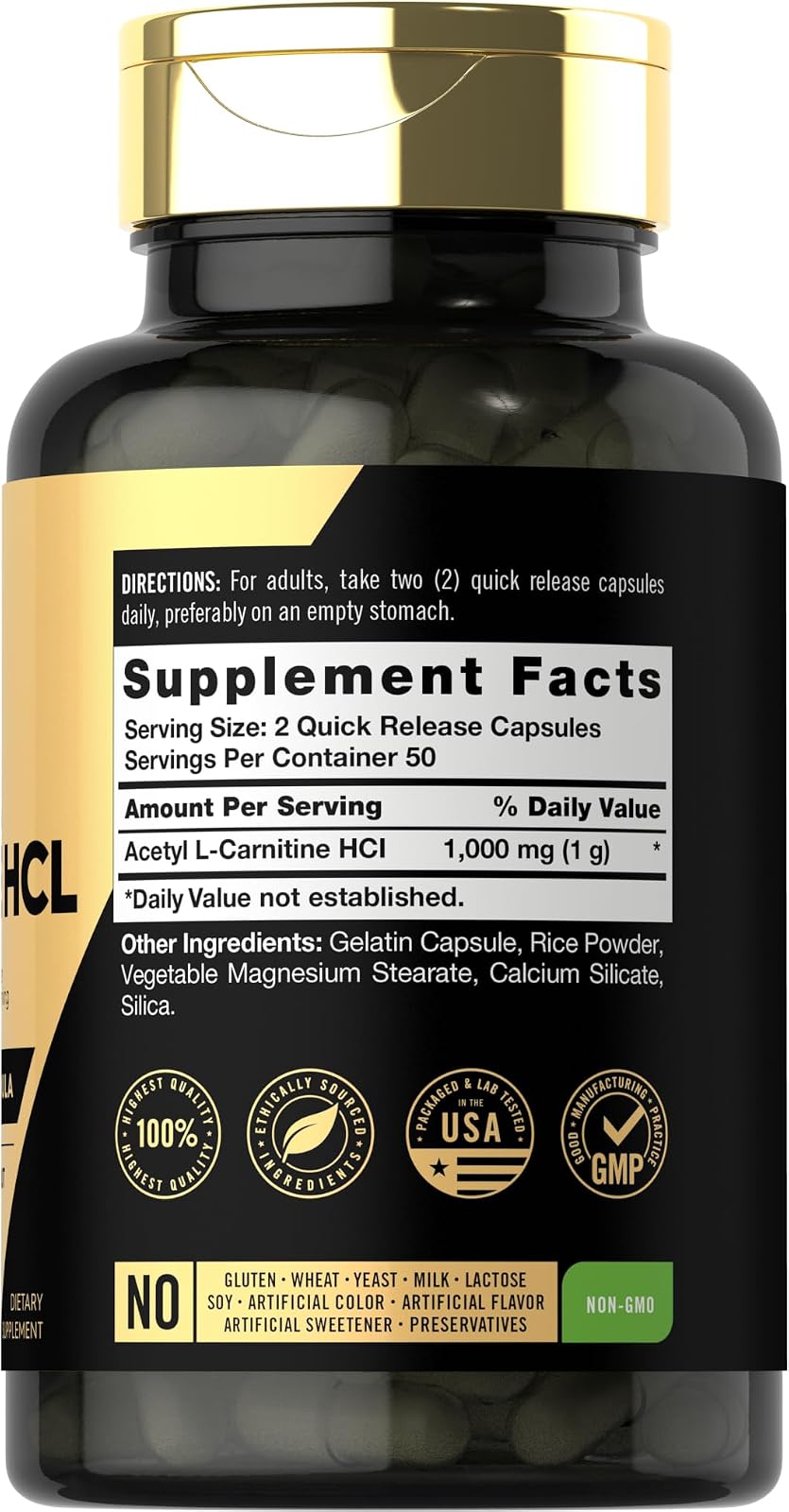 1000 mg l-carnitine supplement